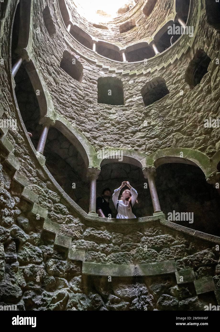 Initiation Wells at Quinta da Regaleira Sintra, Portugal Stock Photo ...