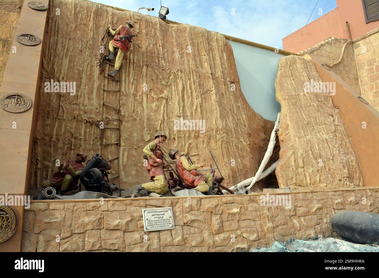 Cairo, Egypt, January 7 2023: Egyptian Soldiers crossing Suez canal and ...