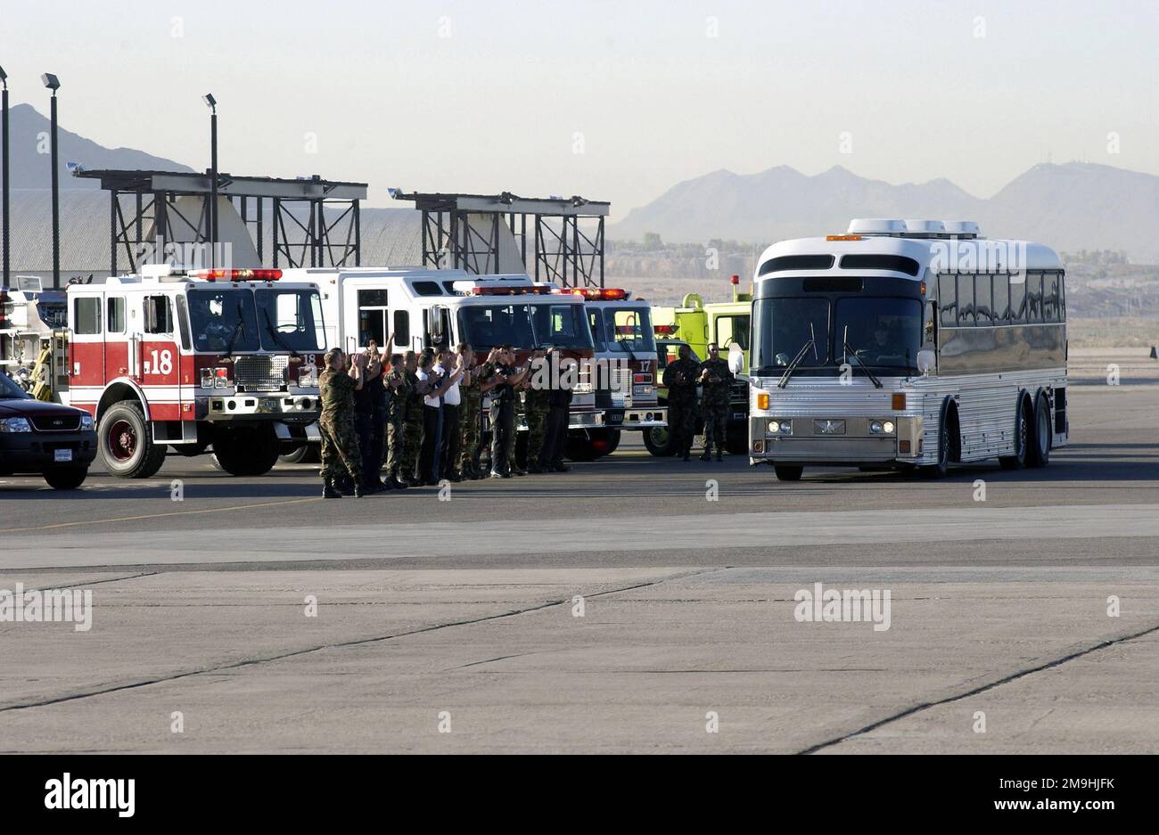Members of the Fire department and members of the 99th Civil ...