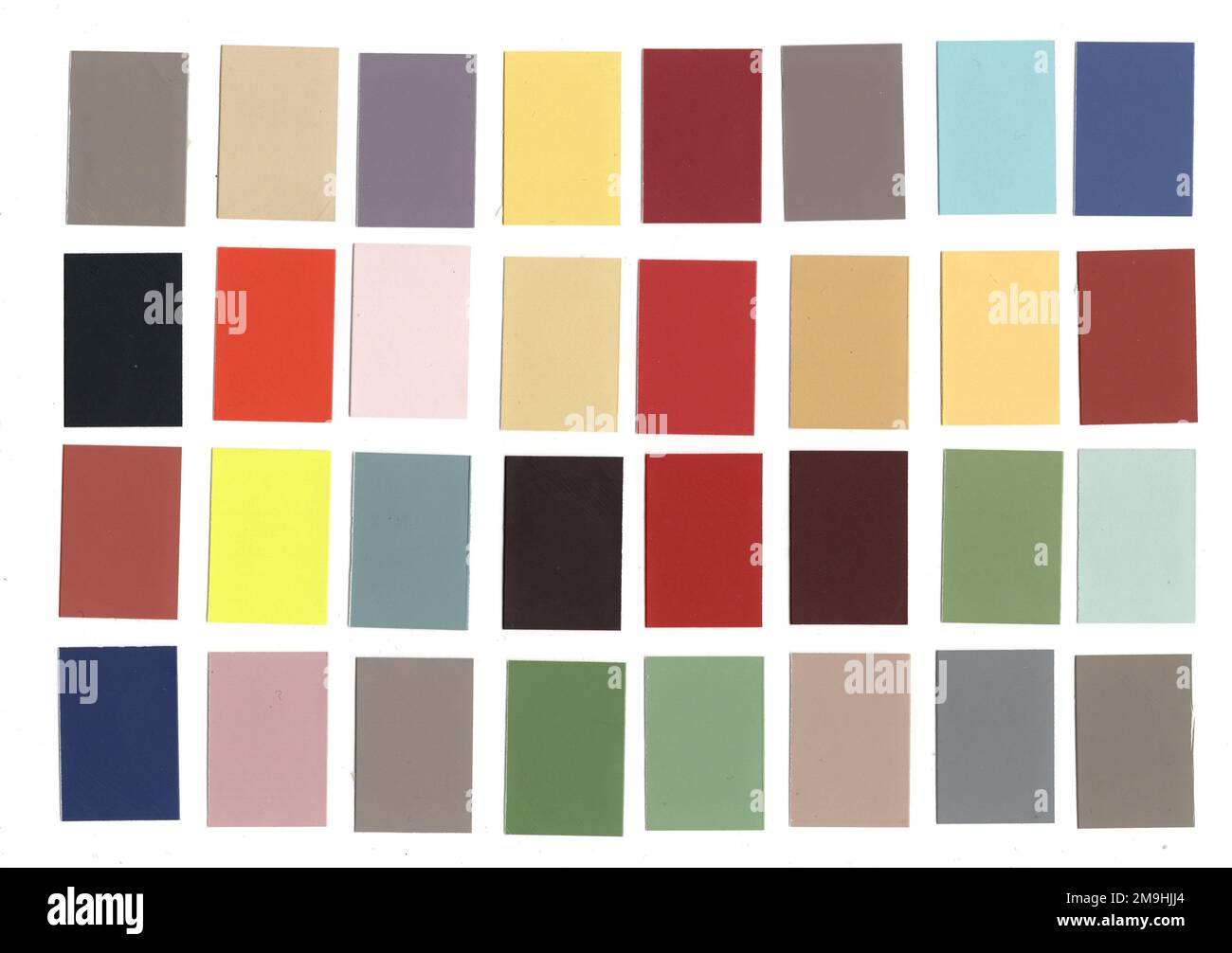 A mosaic of colour swatches on a white background Stock Photo - Alamy