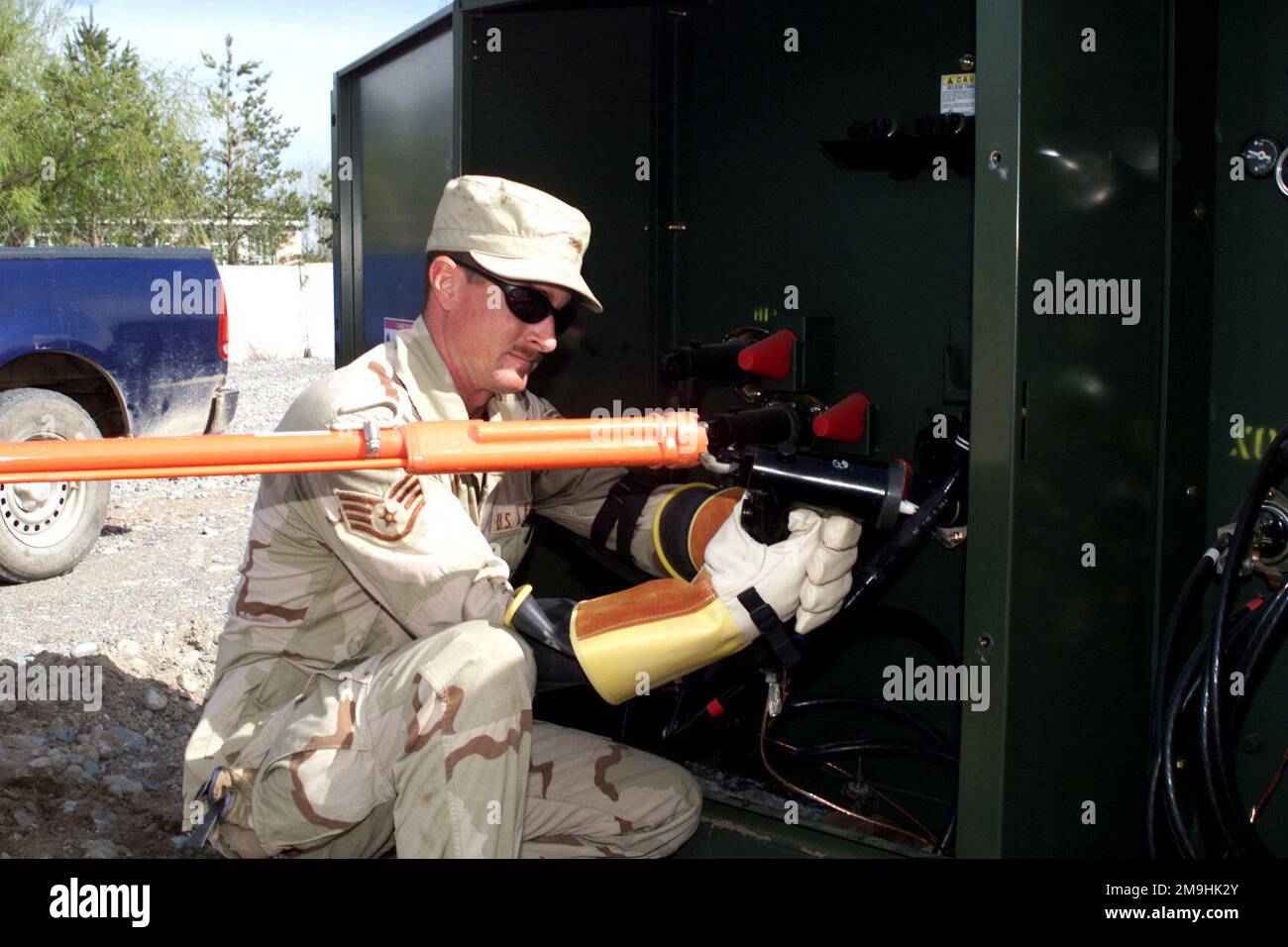 STAFF Sergeant (SSGT) Shad Lochner, Electrician for the 376th Air ...