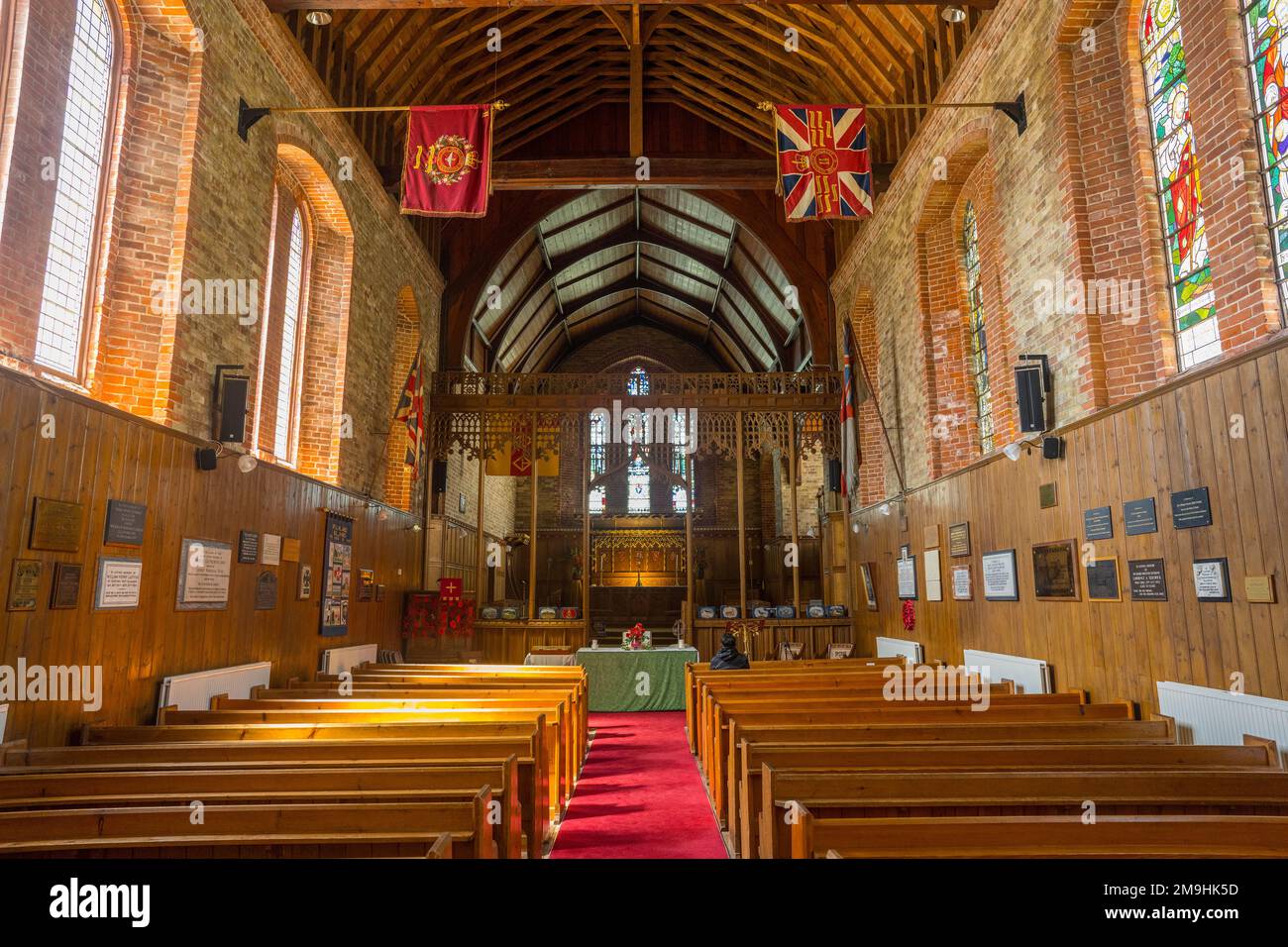 The interior of Christ Church Cathedral on Ross Road in Port Stanley ...