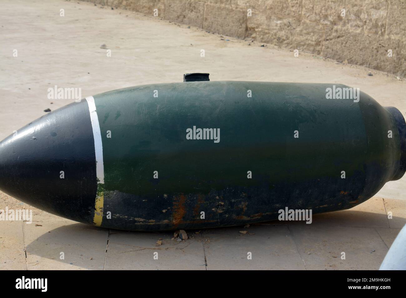 Cairo, Egypt, January 7 2023: Bombs of different types and sizes ...