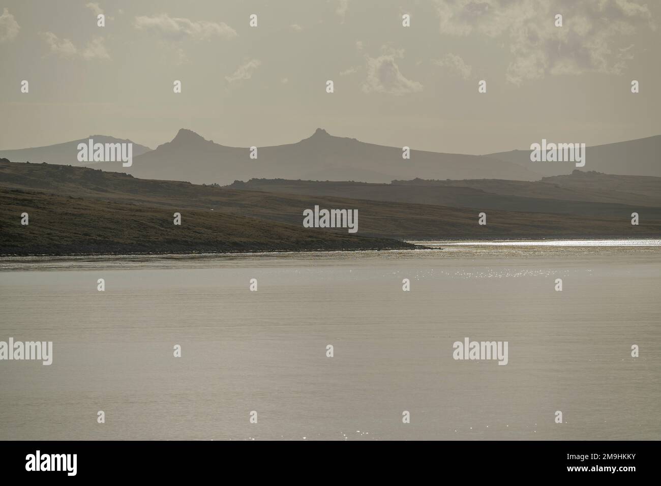 View of the landscape near Port Stanley, Falkland Islands Stock Photo ...