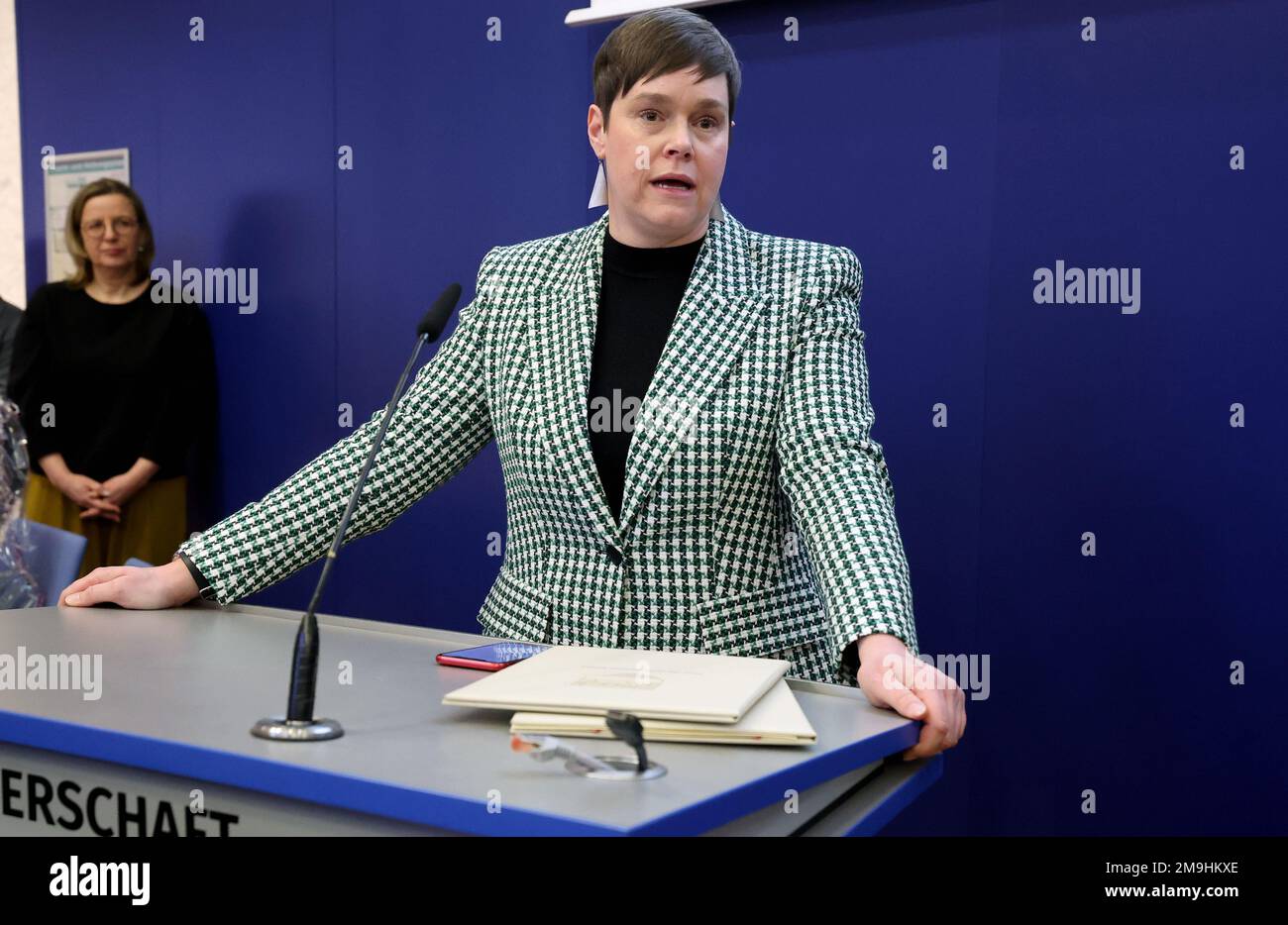 Rostock, Germany. 18th Jan, 2023. After her appointment as the new ...