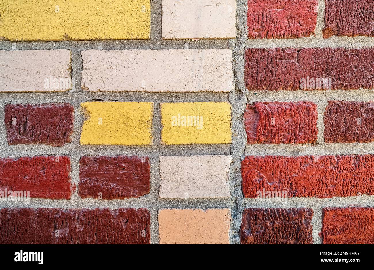Colored brick wall hi-res stock photography and images - Alamy