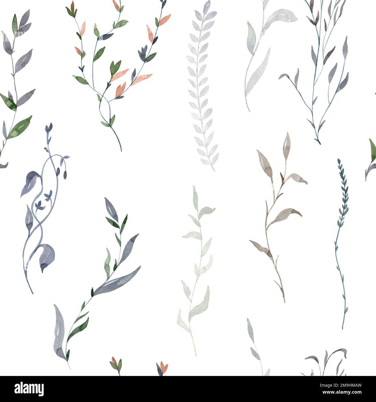 watercolor seamless pattern Stock Photo - Alamy