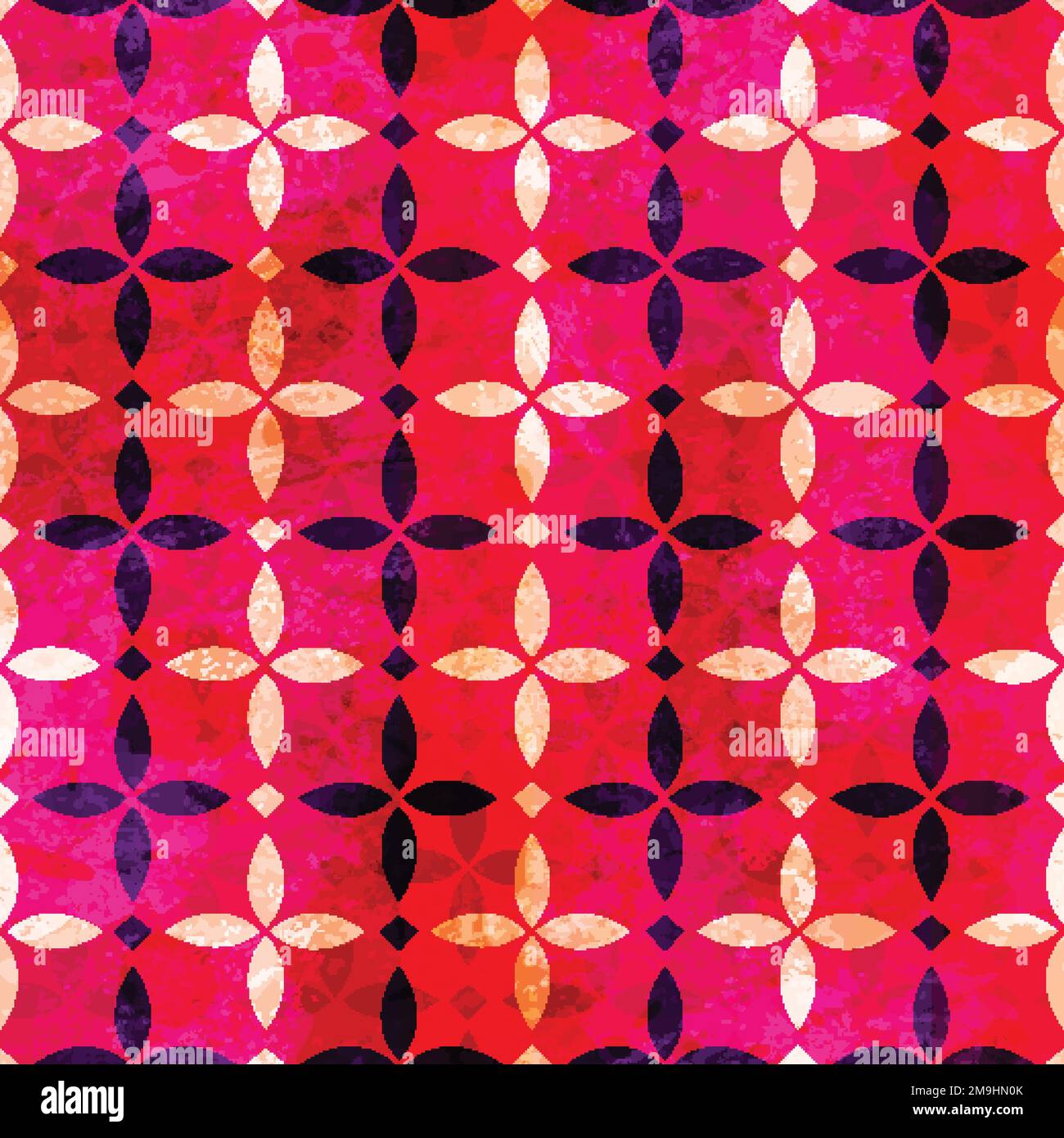 red flowers seamless pattern Stock Vector Image & Art - Alamy