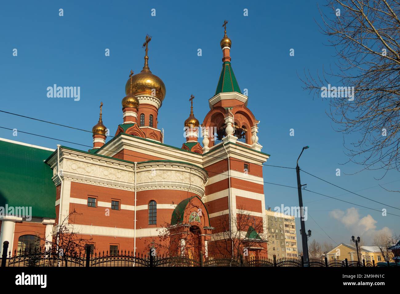 Temple in honor of the Holy Great Martyr George the Victorious Stock ...