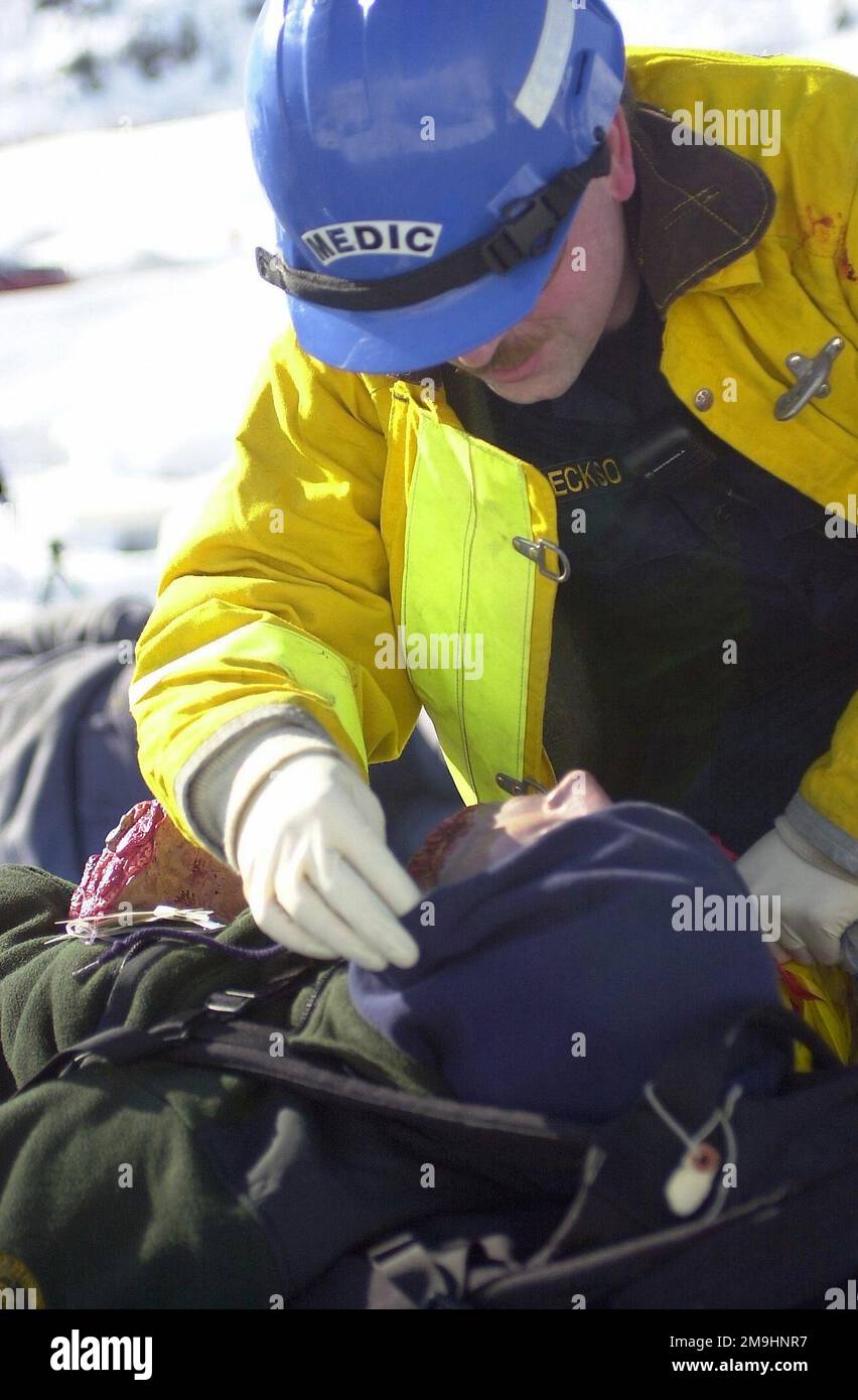 Scott Aleckson, a paramedic from Doyon Medical Facility in Soldotna ...