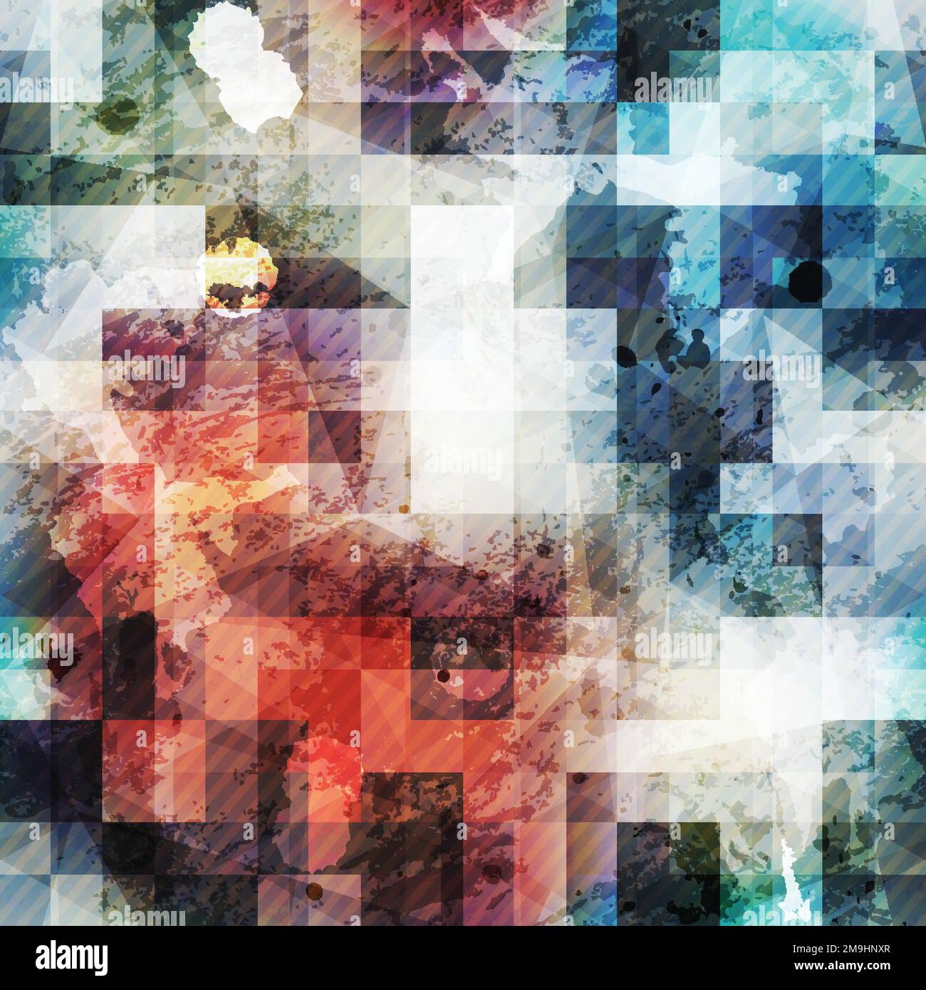 vintage square seamless texture with grunge effect Stock Vector Image ...