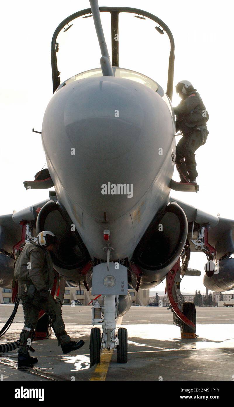 US Navy (USN) Lieutenant Commander (LCDR) Rob Johnson (right) and LCDR ...