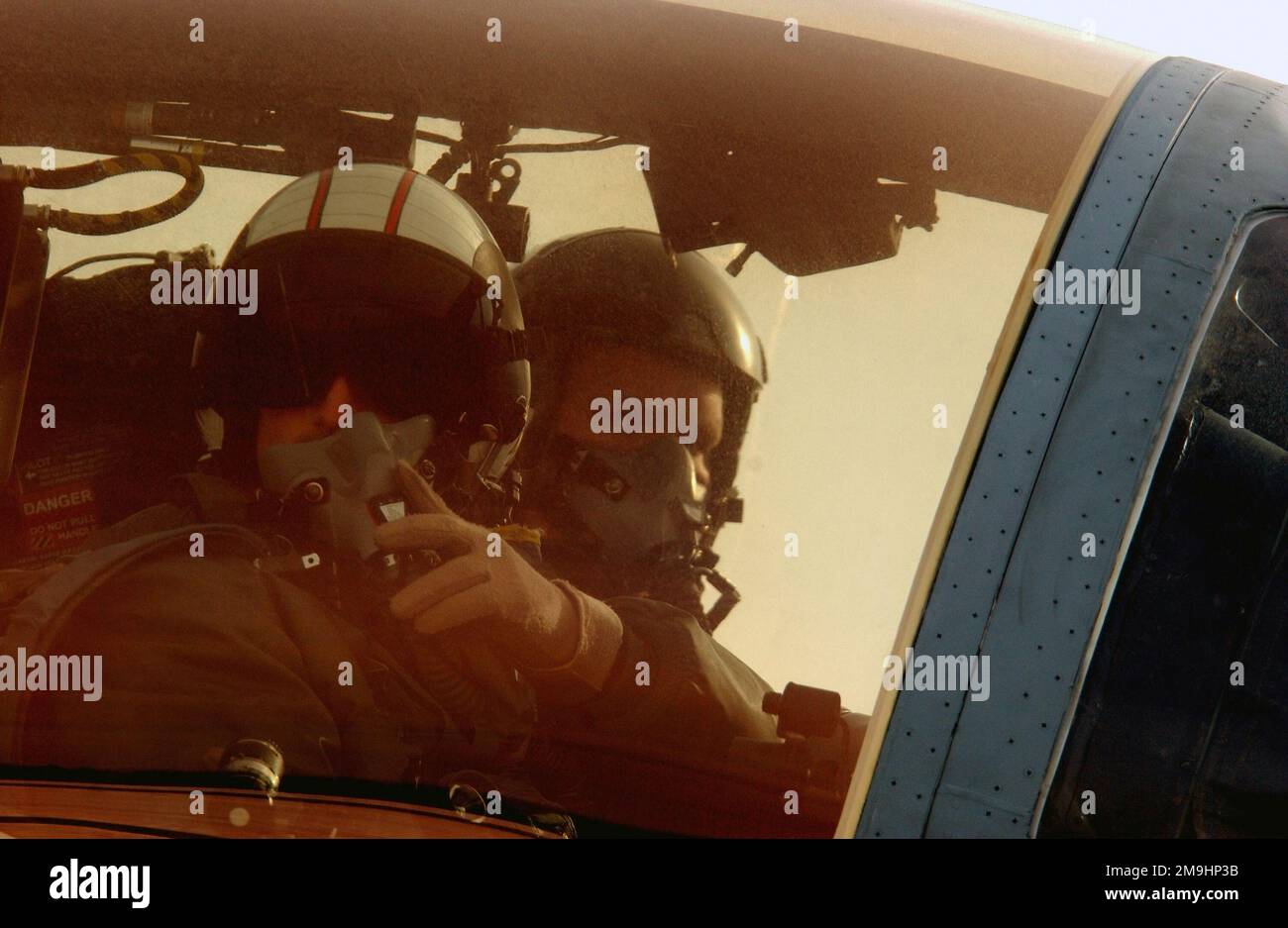 US Navy (USN) Lieutenant Commander (LCDR) Rob Johnson (left) and LCDR ...