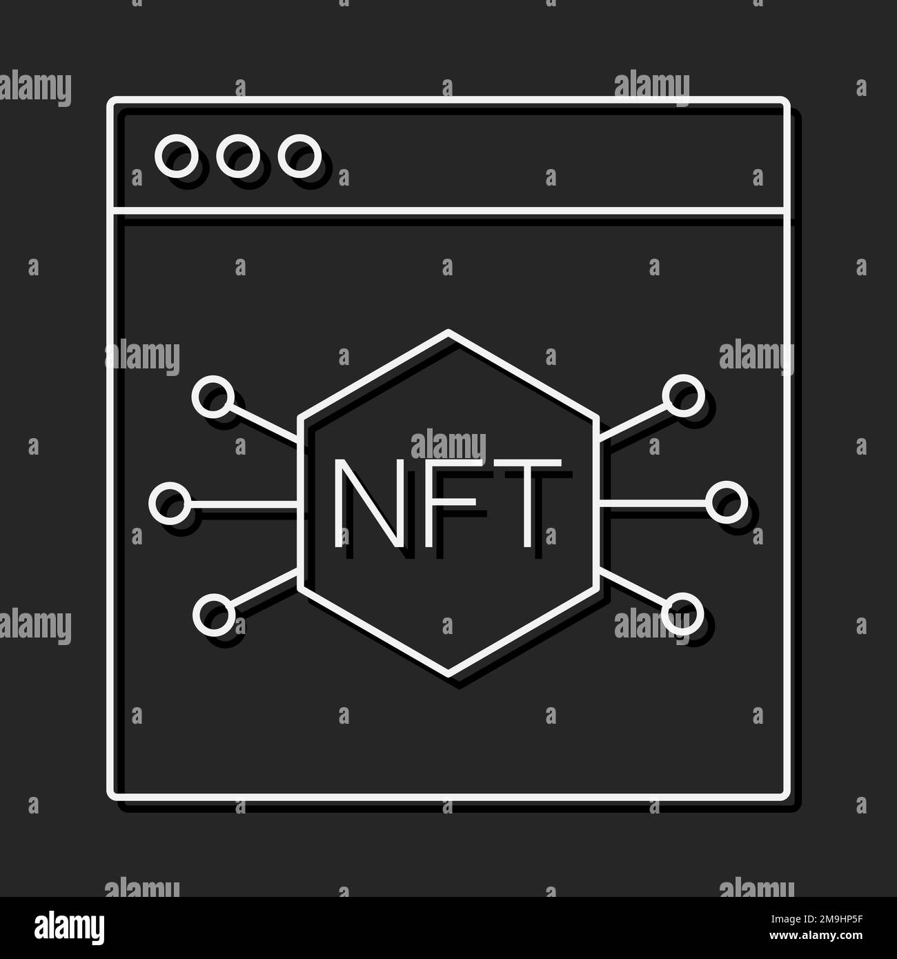 NFT technology icon. Crypto Icon or Logo Symbol vector illustration ...