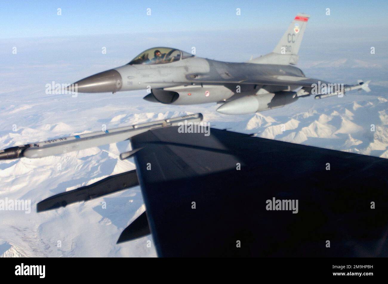 Two US Air Force F-16CJ Fighting Falcon aircraft assigned to the 522nd ...