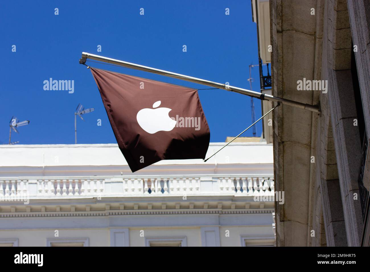 Apple branded flag hi-res stock photography and images - Alamy
