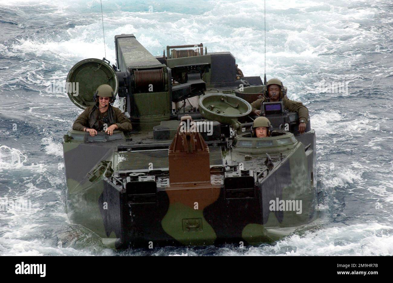Employing an Amphibious Assault Vehicle (AAV7A1), US Marine Corps (USMC ...