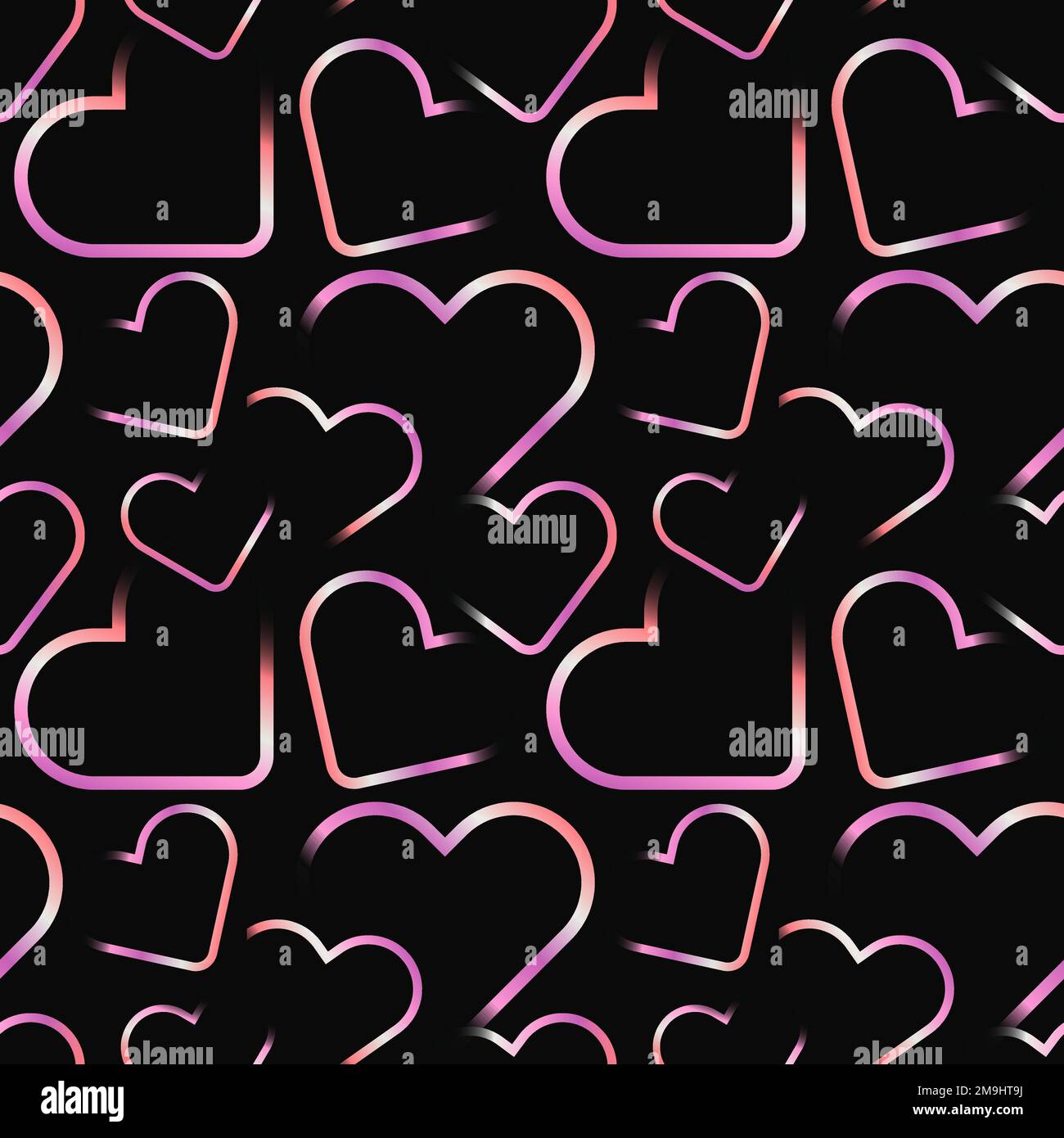 Bright Neon Colors Backgrounds Hearts