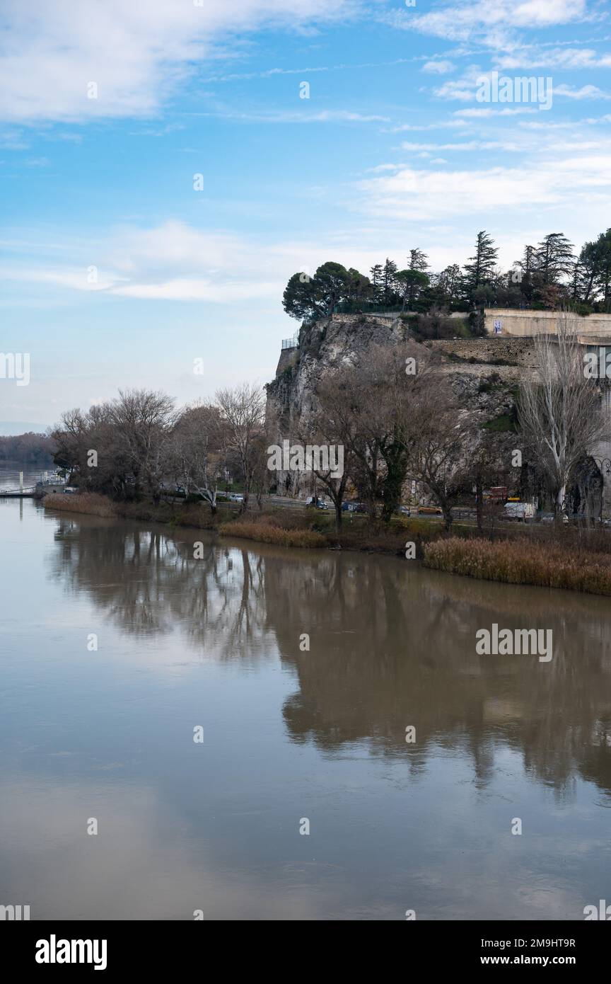 Avignon, Vaucluse, France, 12 29 2022 - Fortresses and watch towers at ...