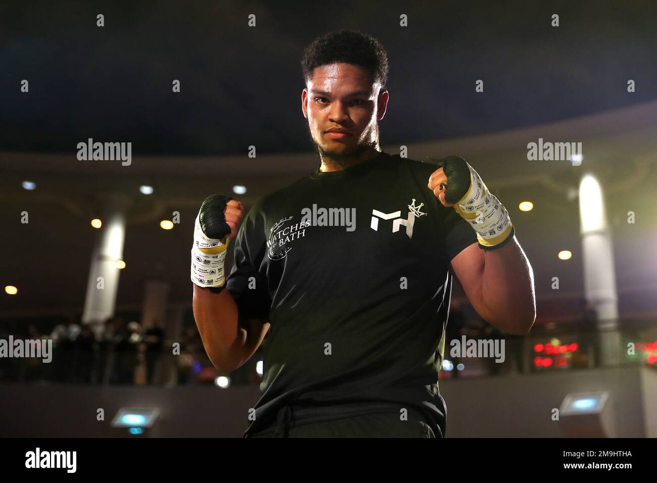 Boxer Matty Harris during a public workout at The Trafford Centre ...