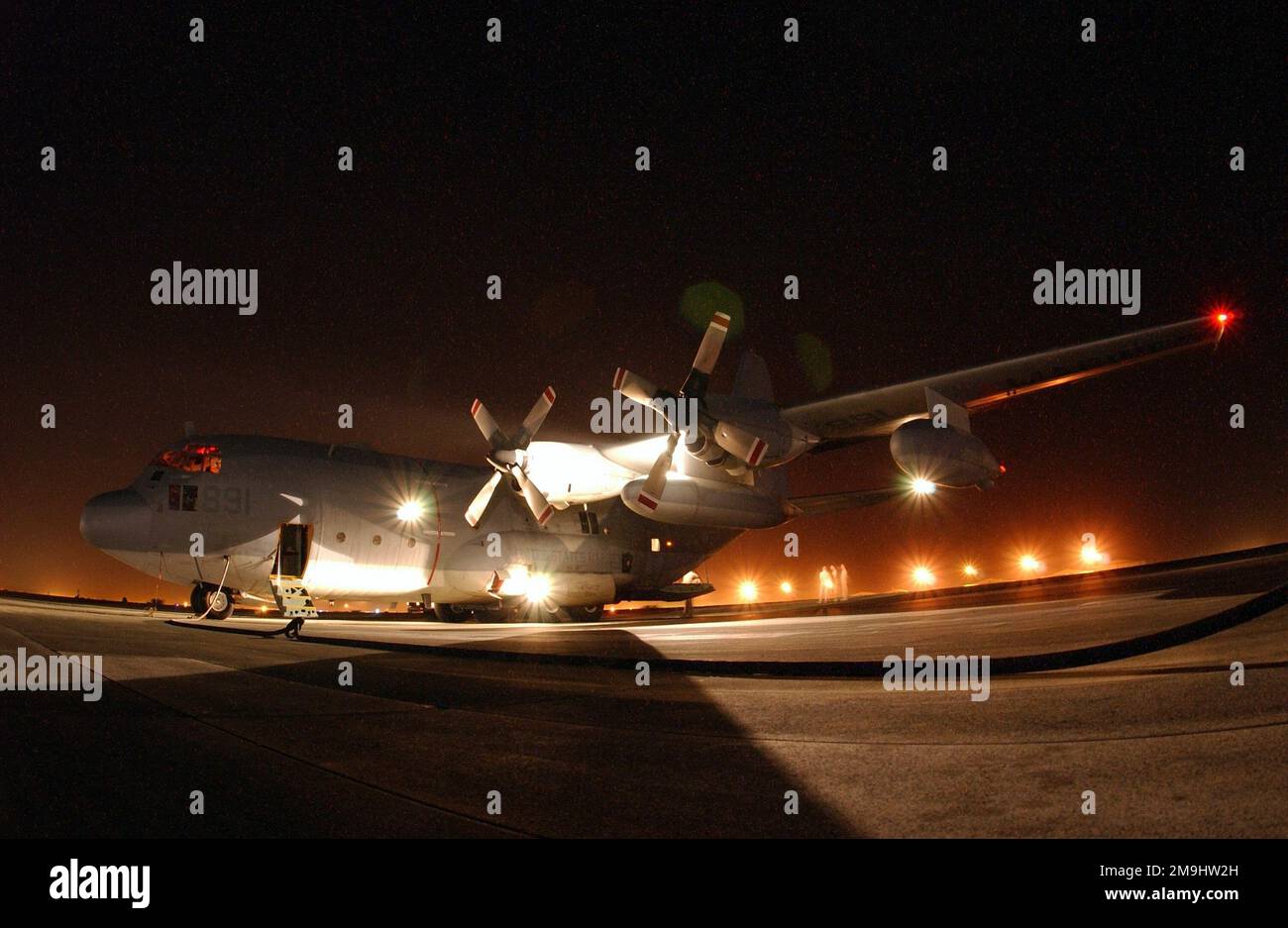 A US Marine Corps (USMC) KC-130 Hercules aircraft assigned to Marine ...