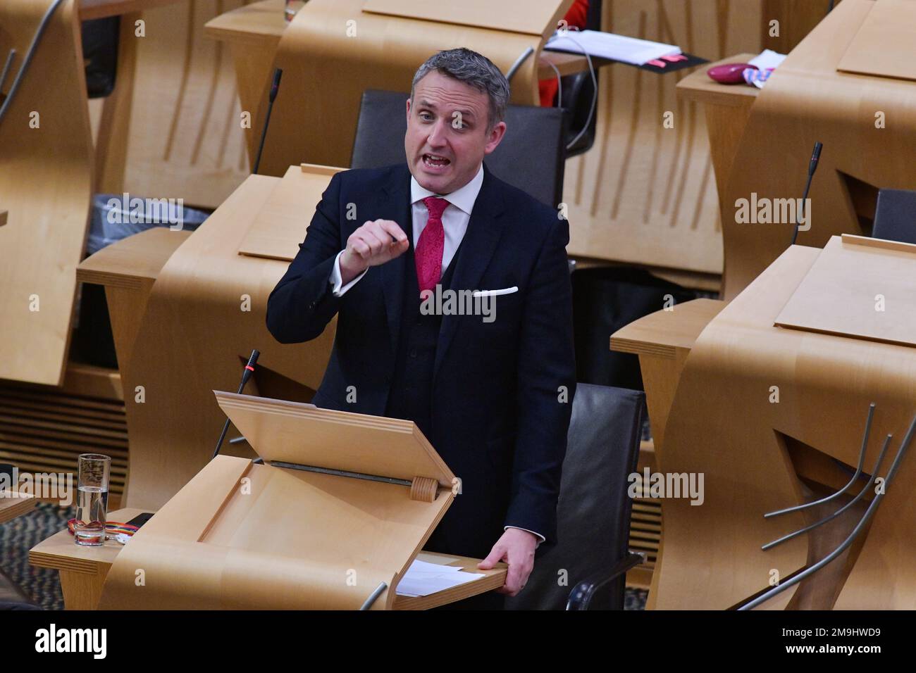 Edinburgh Scotland, UK 18 January 2023 Alex Cole-Hamilton at the ...