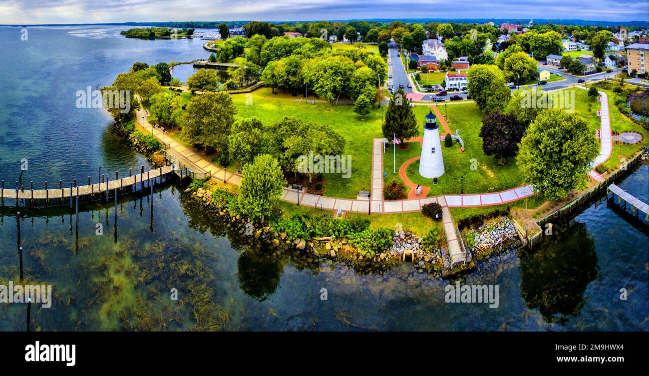 Island on the sea in Havre De Grace, Maryland, USA Stock Photo - Alamy