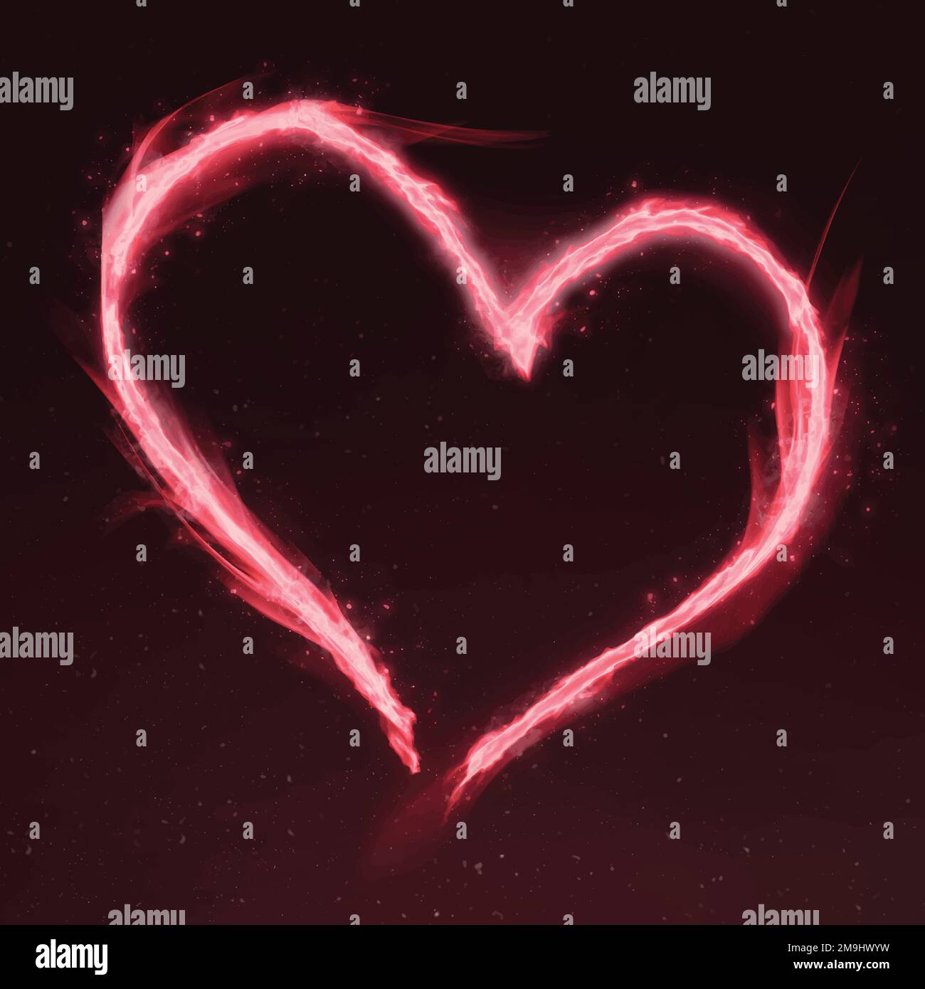Pink heart fire frame vector Stock Vector Image & Art - Alamy