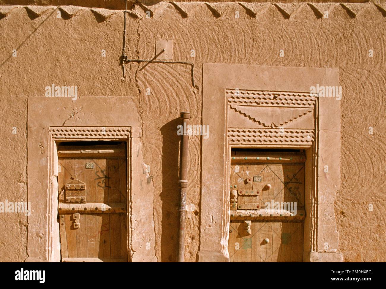 Saudi Arabia Buraidah Old House and Doors Stock Photo - Alamy