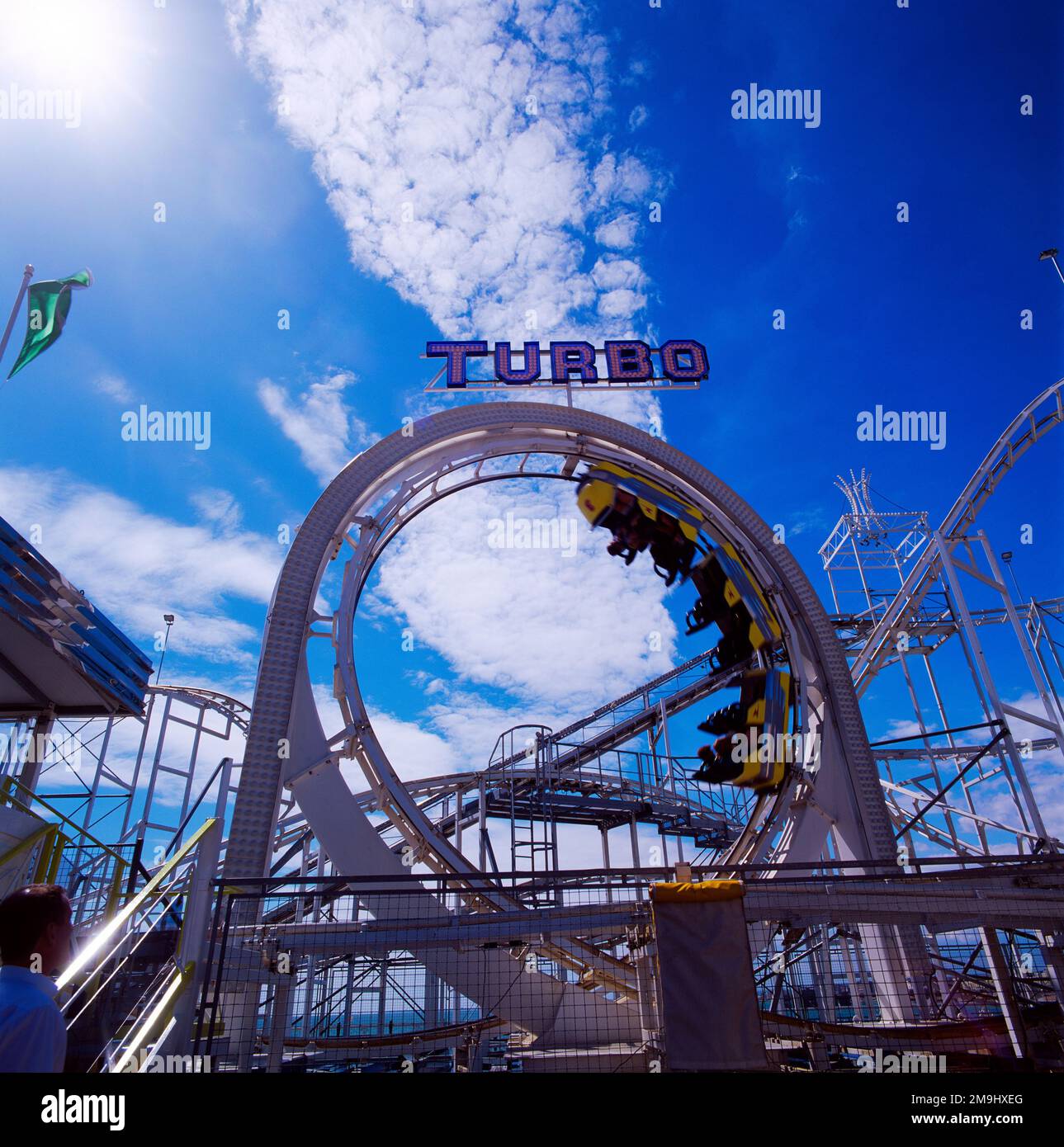 Brighton Sussex Rollercoaster Pier Fairground Stock Photo - Alamy