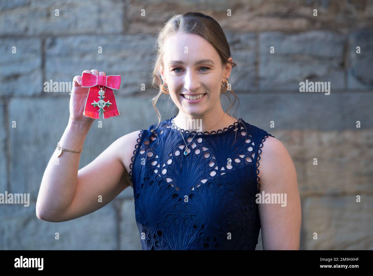 Jennifer Dodds, member of the British Olympic Curling Team, after being ...