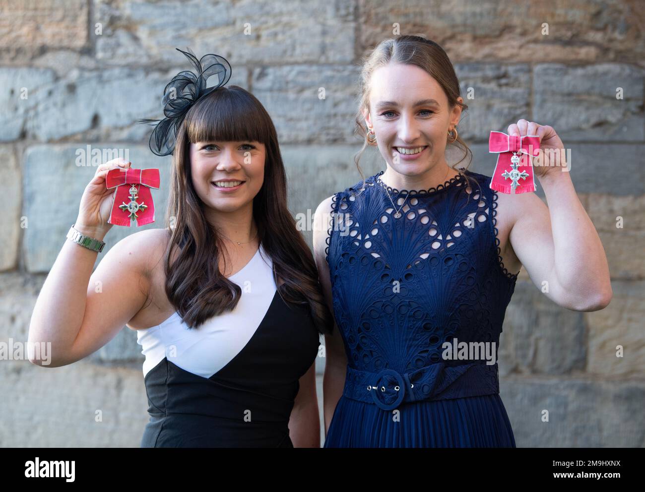 Jennifer Dodds (right) and Hailey Duff, members of the British Olympic ...