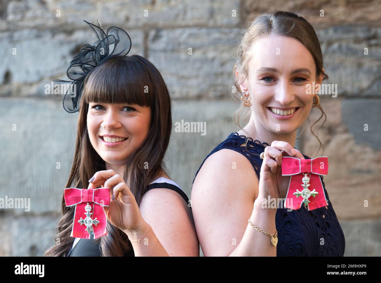 Jennifer Dodds (right) and Hailey Duff, members of the British Olympic ...