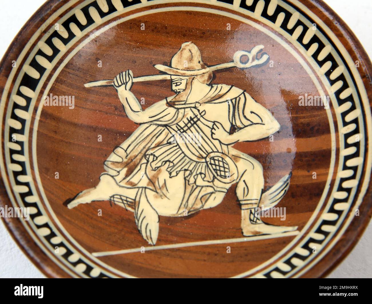 Kylik - a popular Greek drinking wine cup with a depiction of the Greek ...