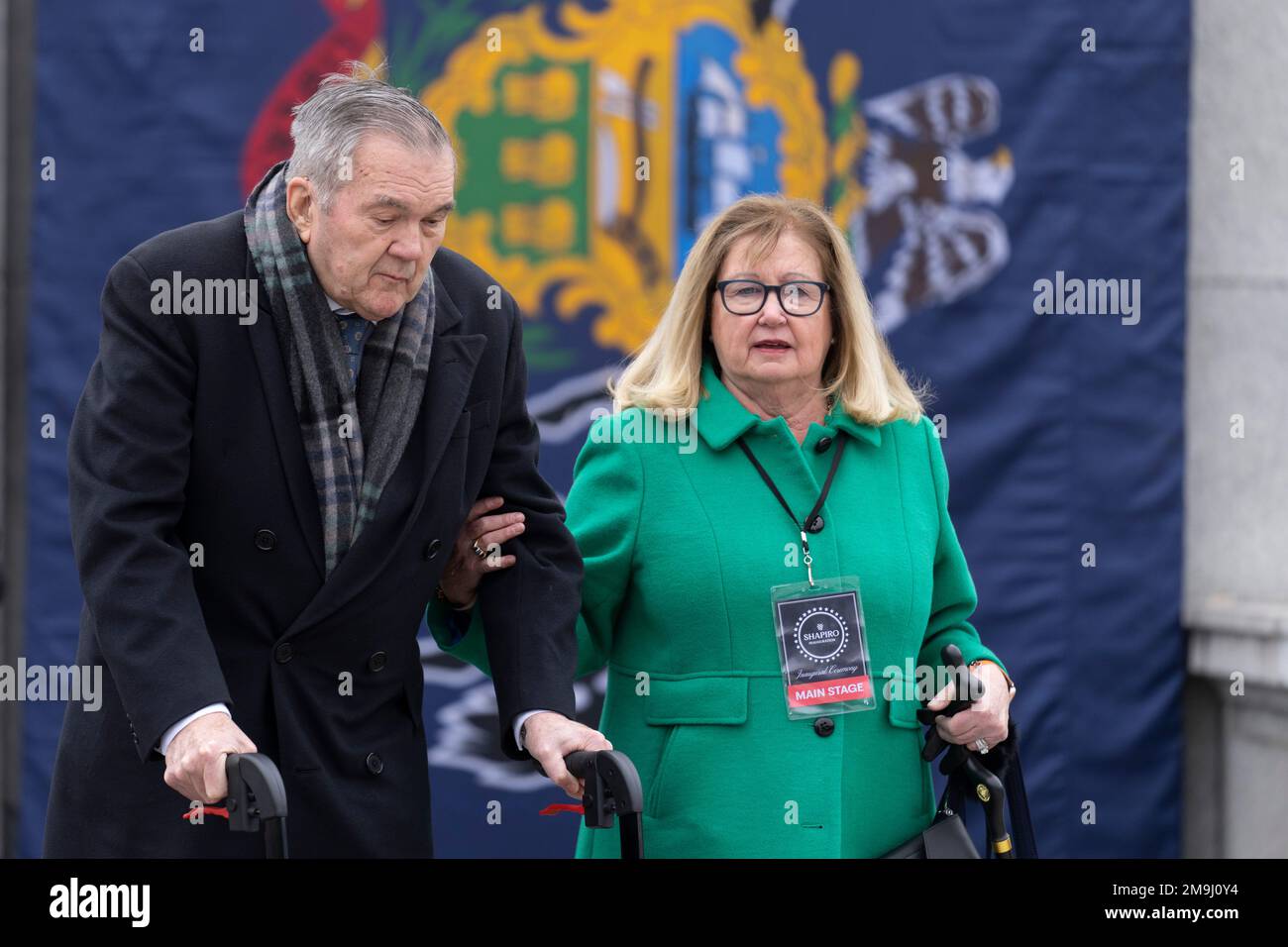 Former Pennsylvania Gov. Tom Ridge and his wife Michele Ridge arrive ...