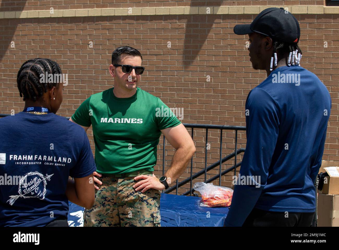 U.S. Marine Corps Capt. Zachery D, a Officer Selection Officer with ...