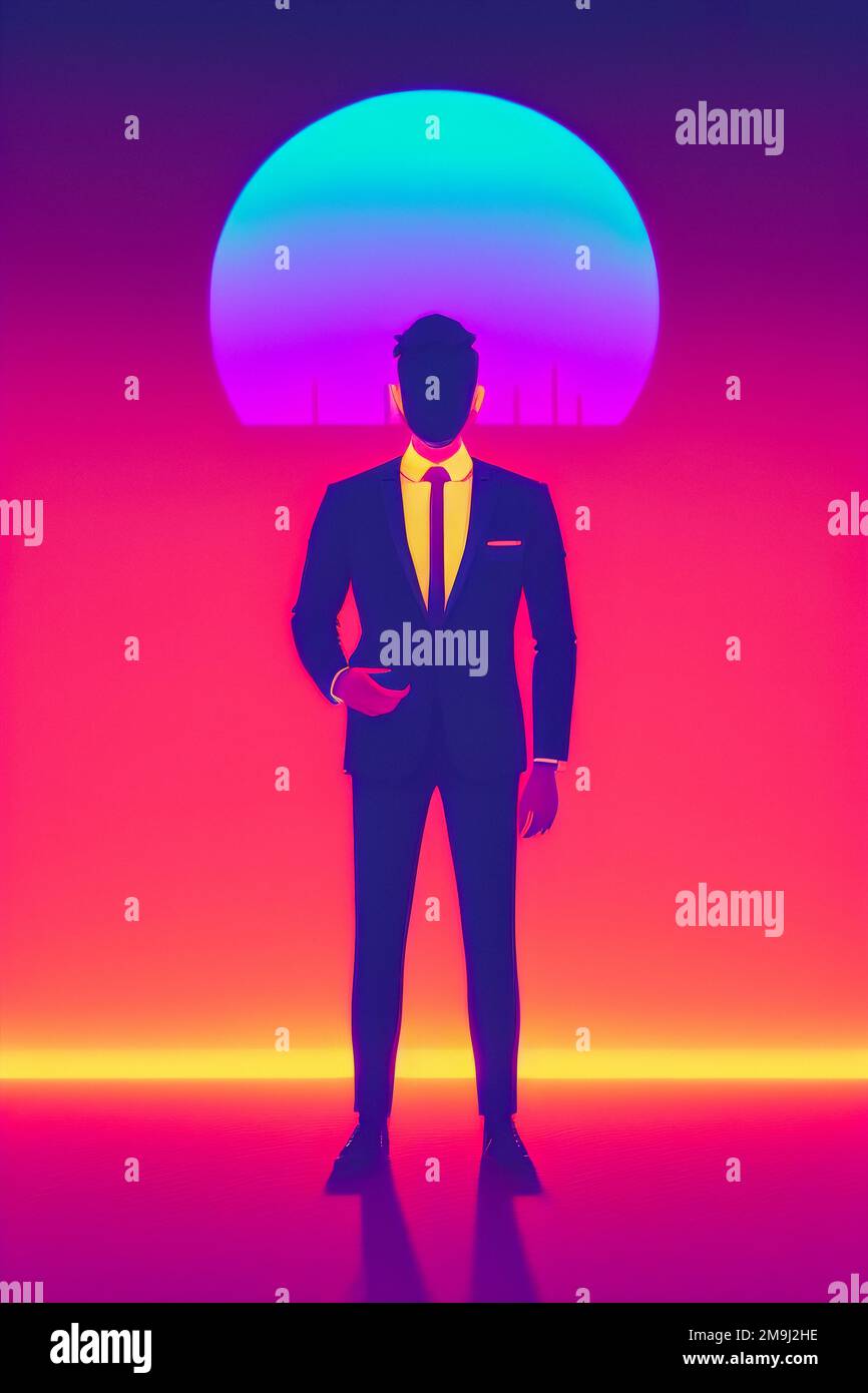 Vaporwave sun hi-res stock photography and images - Alamy