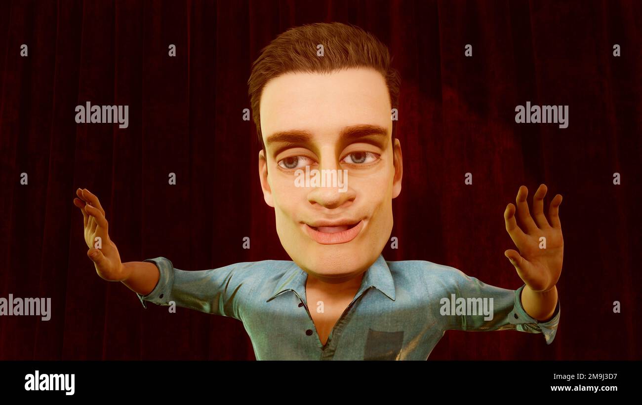 Hypnotist on stage hi-res stock photography and images - Alamy