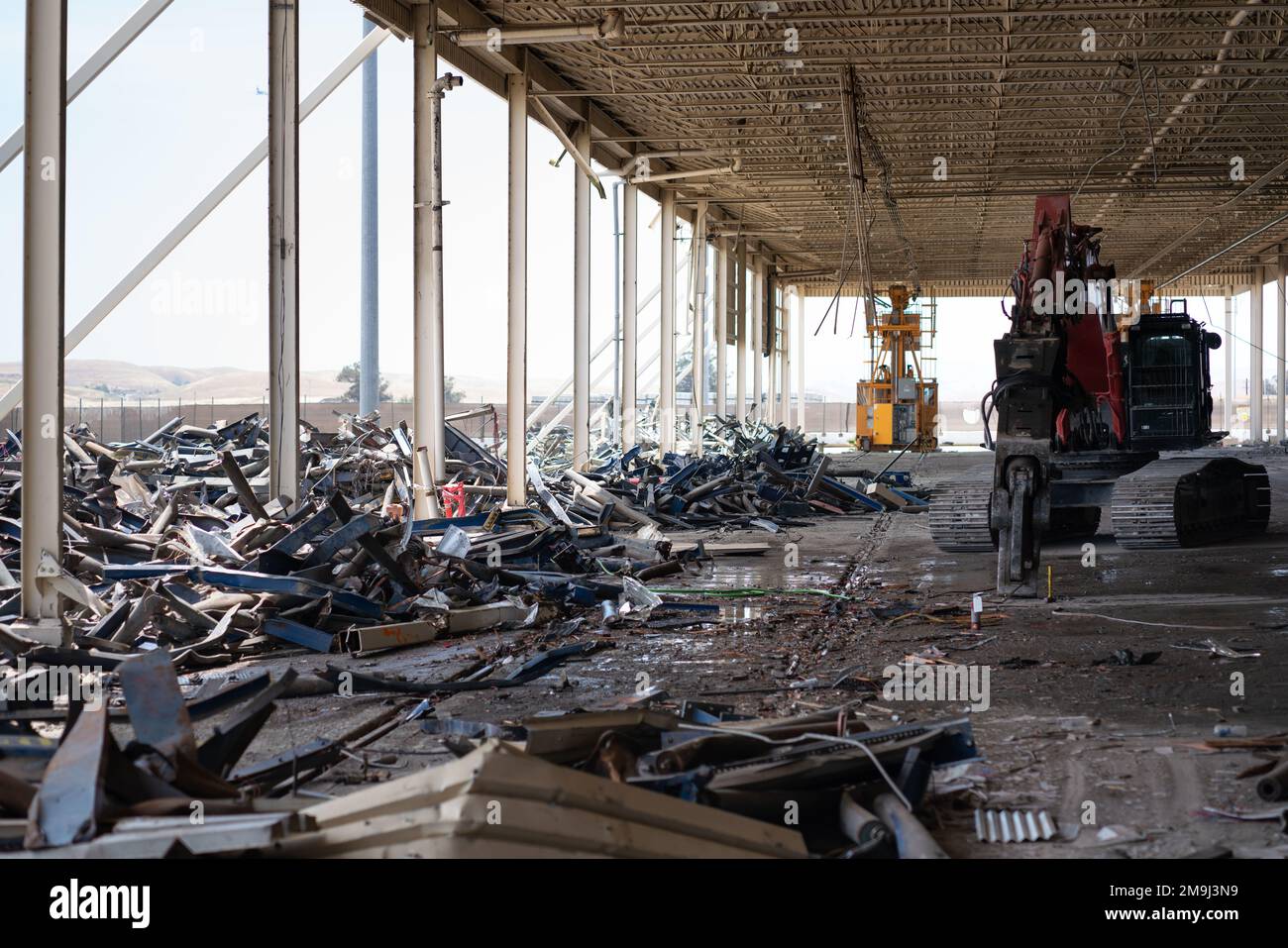 A demolished Mechanized Material Handling System at the 60th Aerial ...
