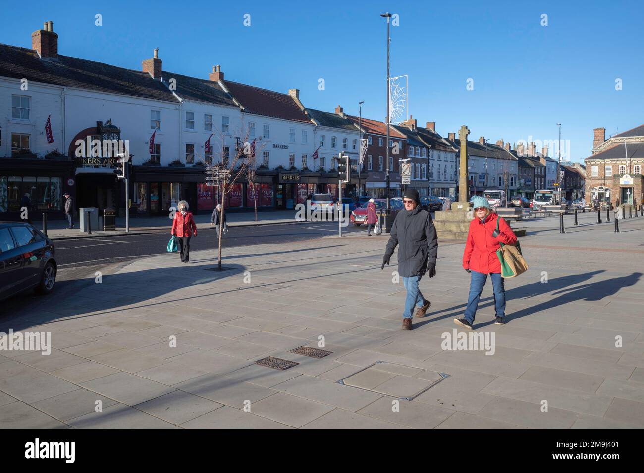 The North Side of the High Street Northallerton North Yorkshire UK in ...