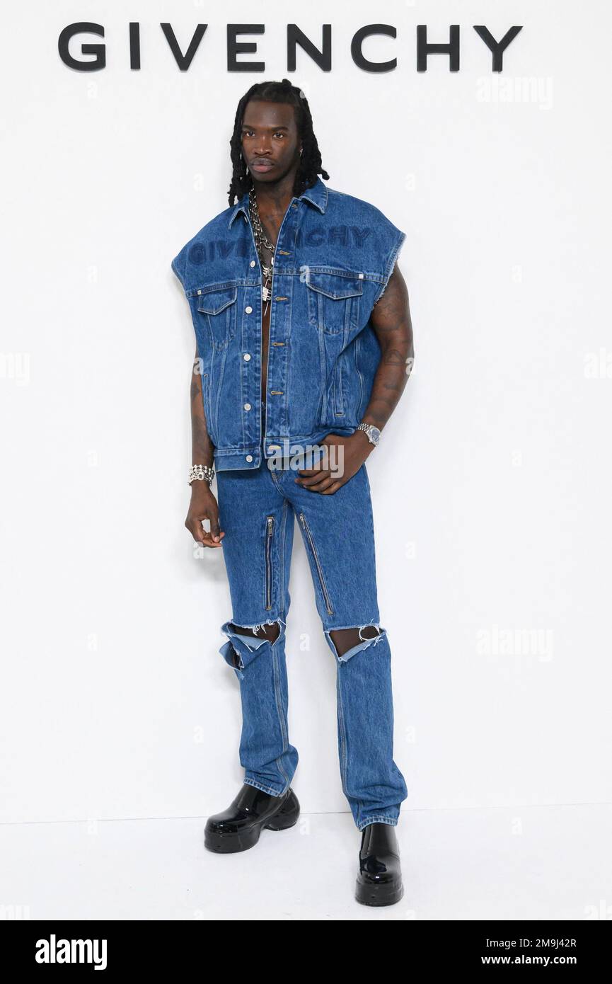 Lancey Foux attends the Givenchy Menswear Fall-Winter 2023-2024 show as ...