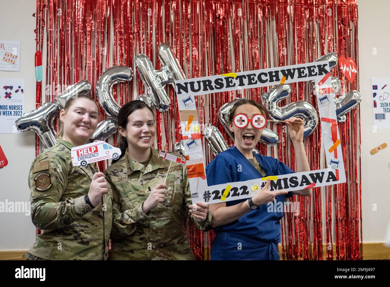 U.S. Air Force nurses and medical technicians assigned to the 35th ...