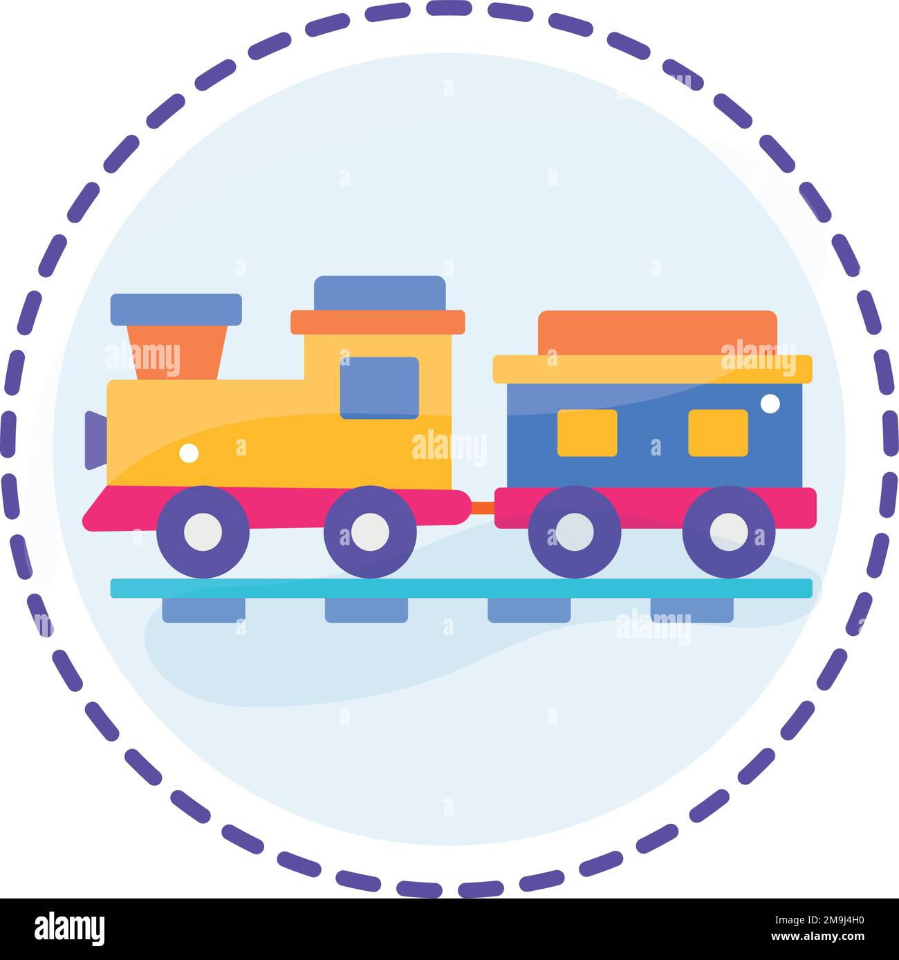 Isolated colored train icon Flat design Vector Stock Vector Image & Art ...