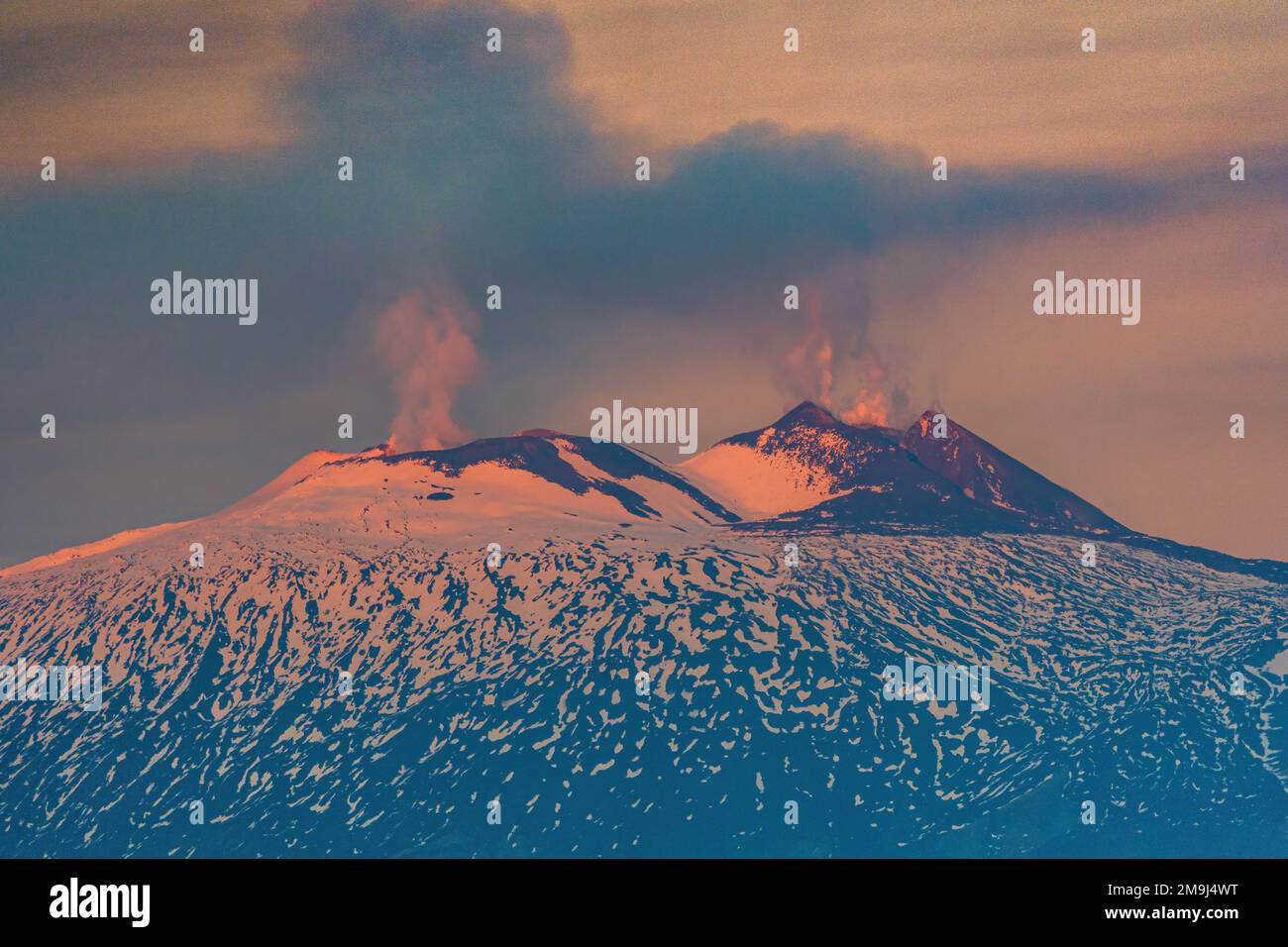 Mount Etna activity january 2023 Stock Photo - Alamy