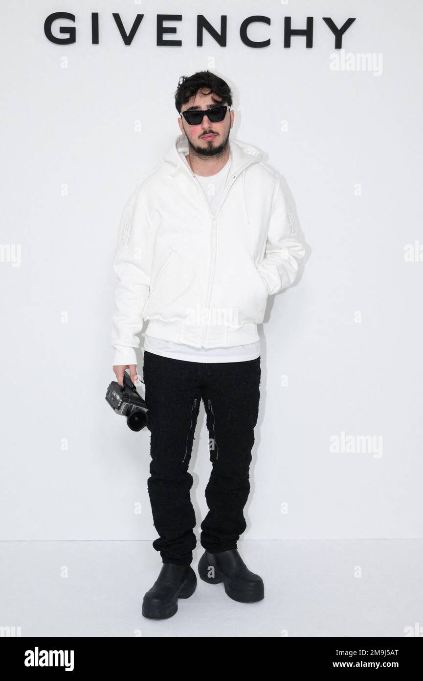 Zack Bia attends the Givenchy Menswear Fall-Winter 2023-2024 show as ...