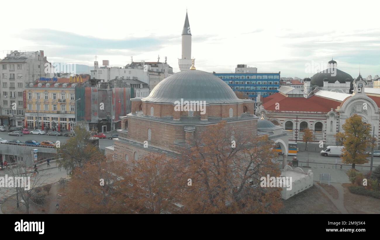 An aerial view of Banya Bashi Mosque in Sofia, Bulgaria Stock Photo - Alamy