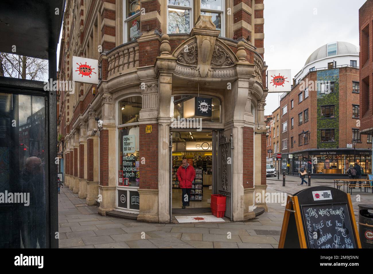 Exterior of FOPP, a store offering leftfield books & CDs alongside ...