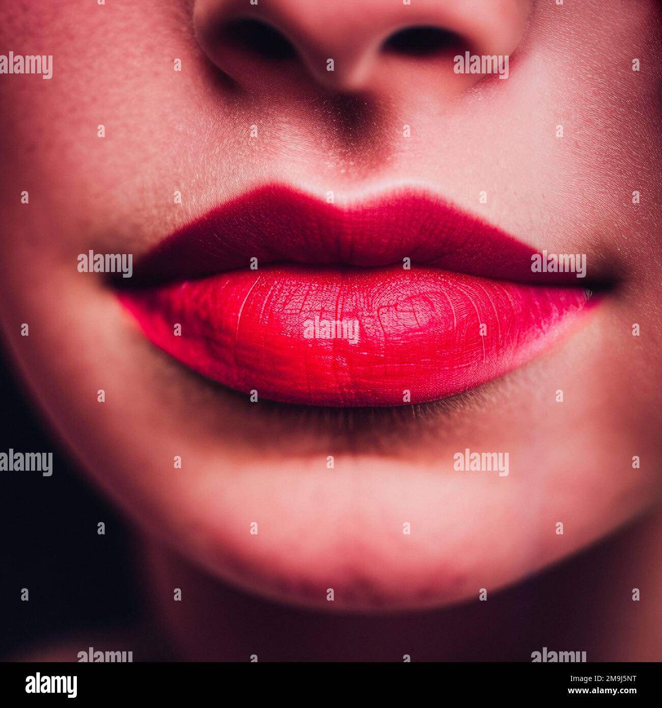 Big red lip hi-res stock photography and images - Alamy