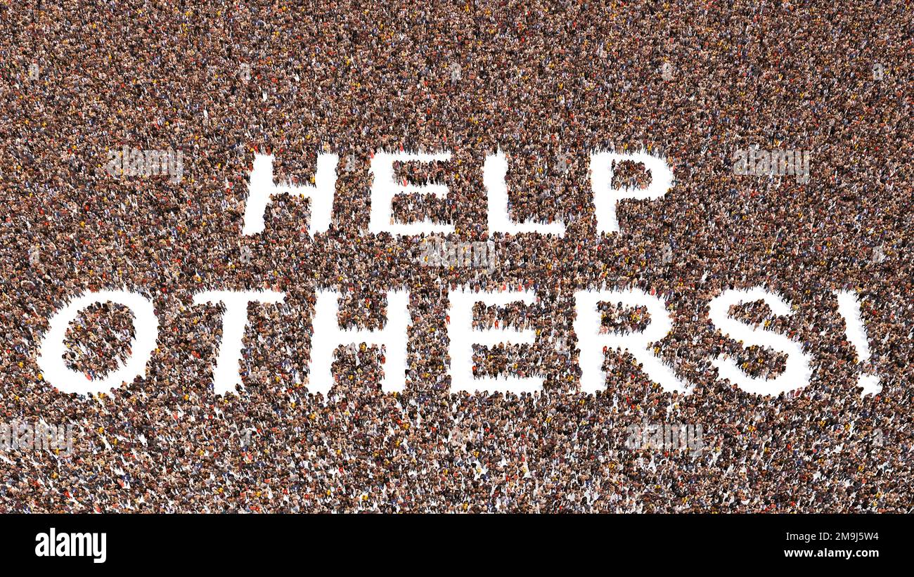 3d man helping hi-res stock photography and images - Alamy