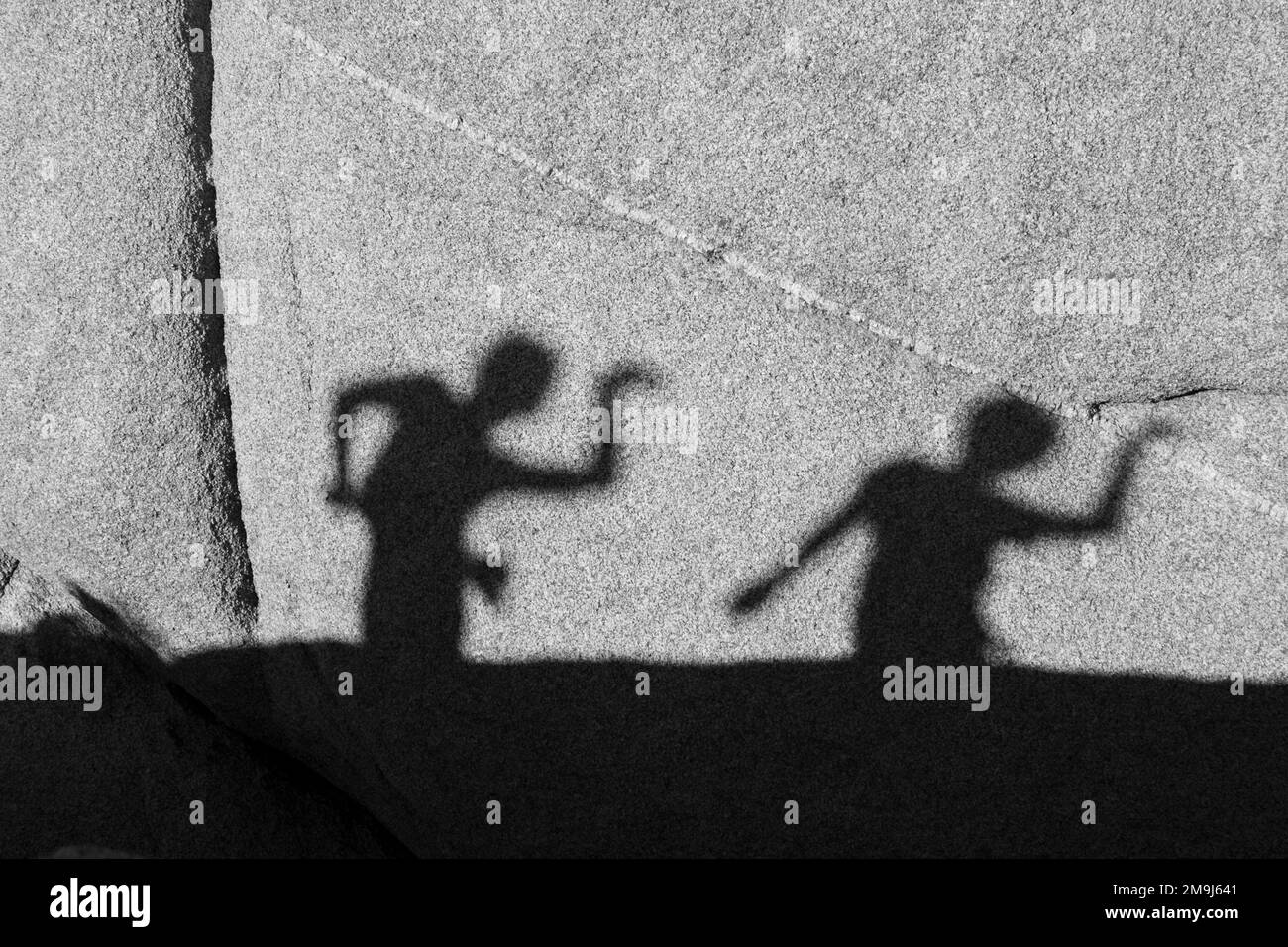 Children and nature and shadow Black and White Stock Photos & Images ...